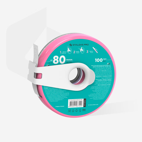 White disposable abrasive tape EXPERT in a plastic case STALEKS PRO